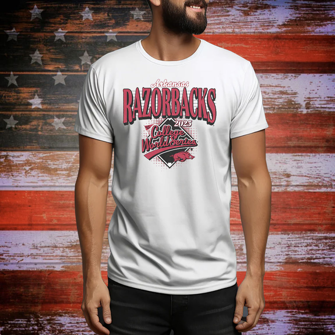 Arkansas Baseball 2025 College World Series Tee Shirt